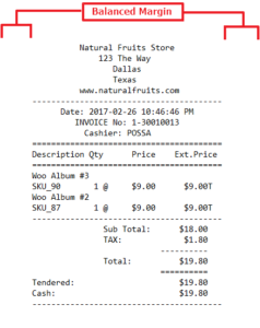 Generic / Text Only Printer Driver Margins - SooPOS Support